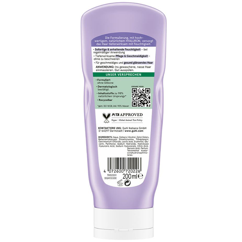 Guhl Hyaluron⁺ Pflege Spülung - Intensive Feuchtigkeit & Glanz