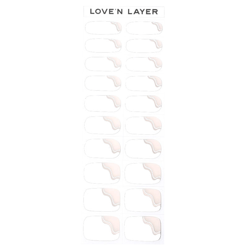 Hand Layers - French Swirl White | SW28684